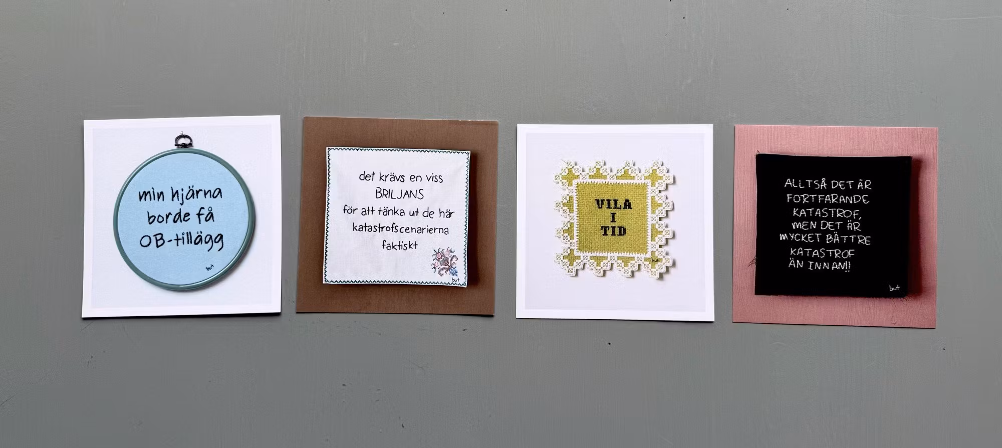 BRODERA UT TEXTEN
