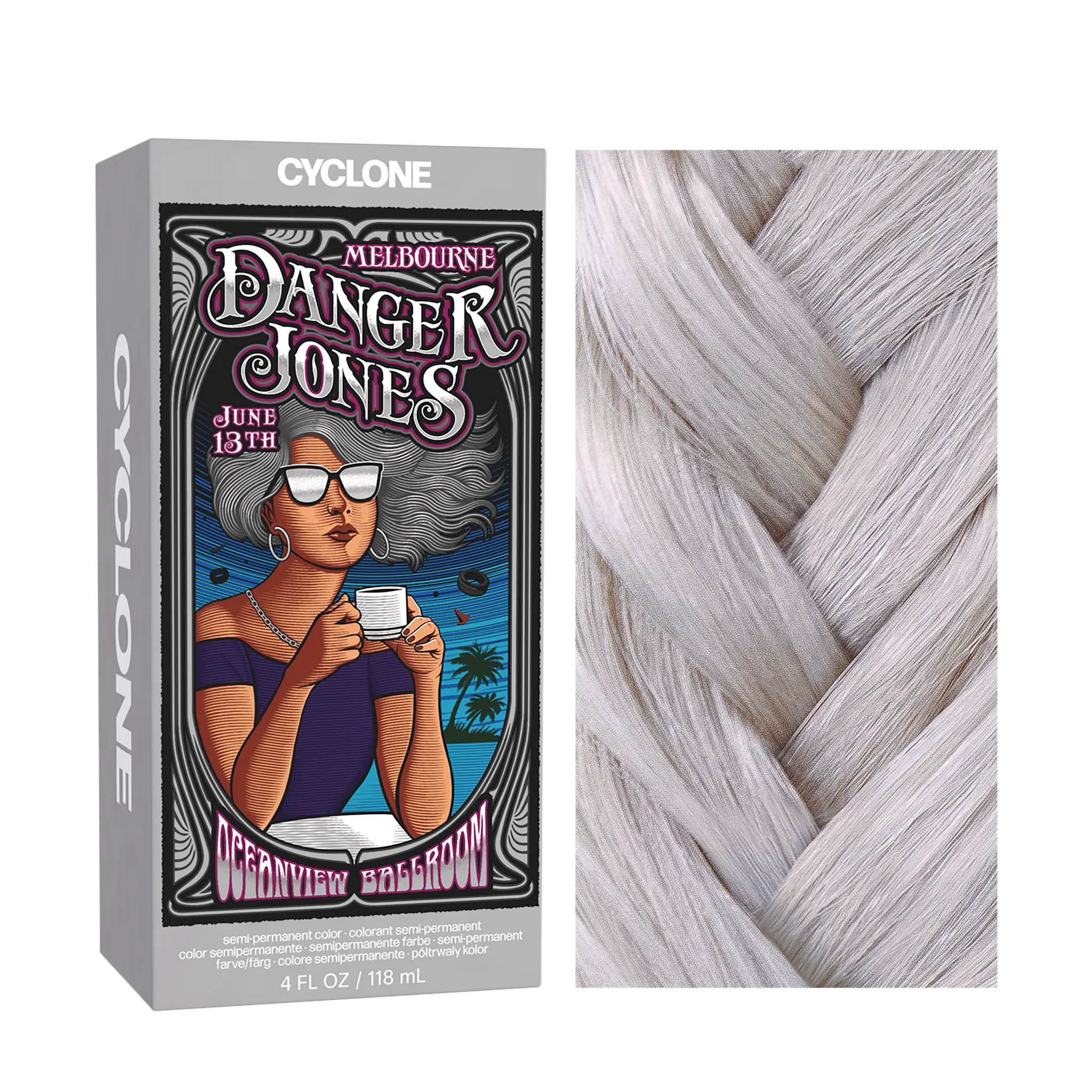 Danger Jones - Cyclone Silver (Platina Semi-Permanent Hårfärg ...