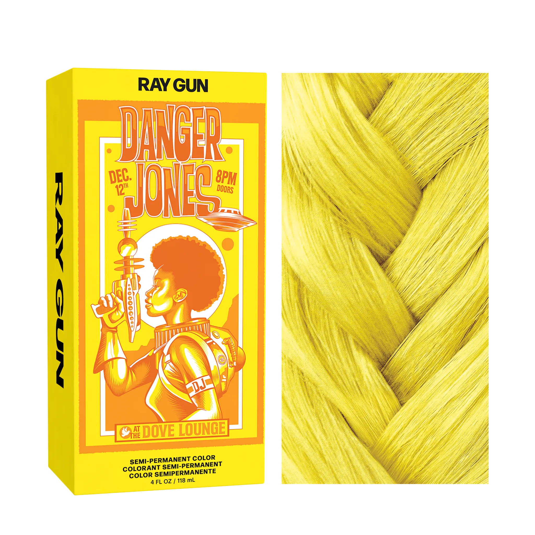 Danger Jones - Ray Gun Neon Yellow (Neongul Semi-Permanent Hårfärg ...