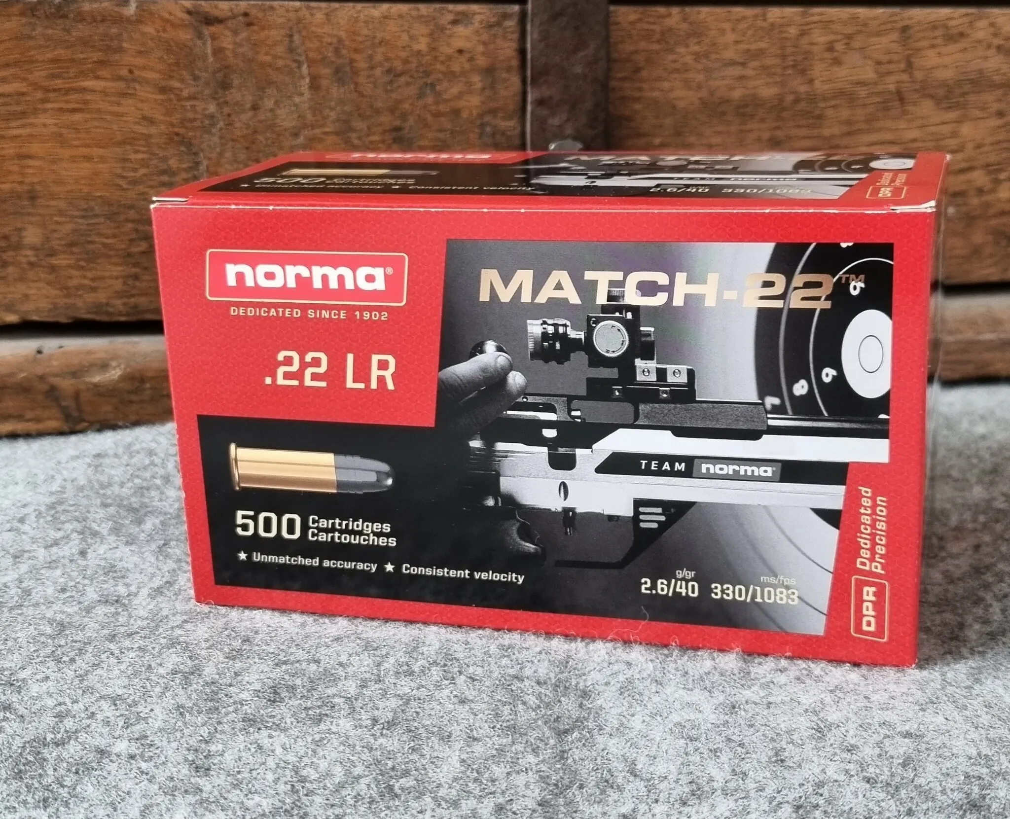 Norma Match-22 .22lr kartong 500st - Skidskytteexperten ...