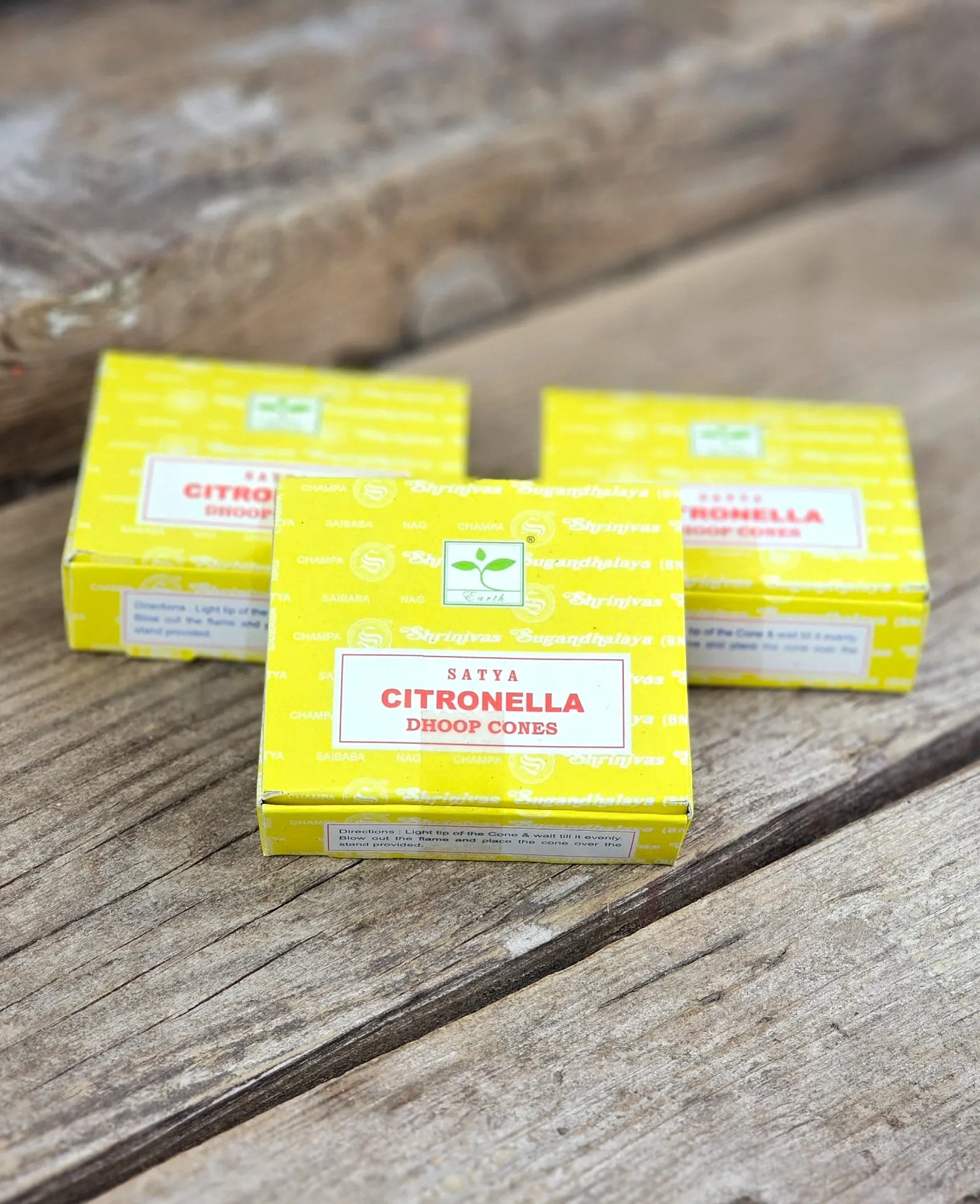 Satya - Citronella, rökelsekoner - KristallerStenar