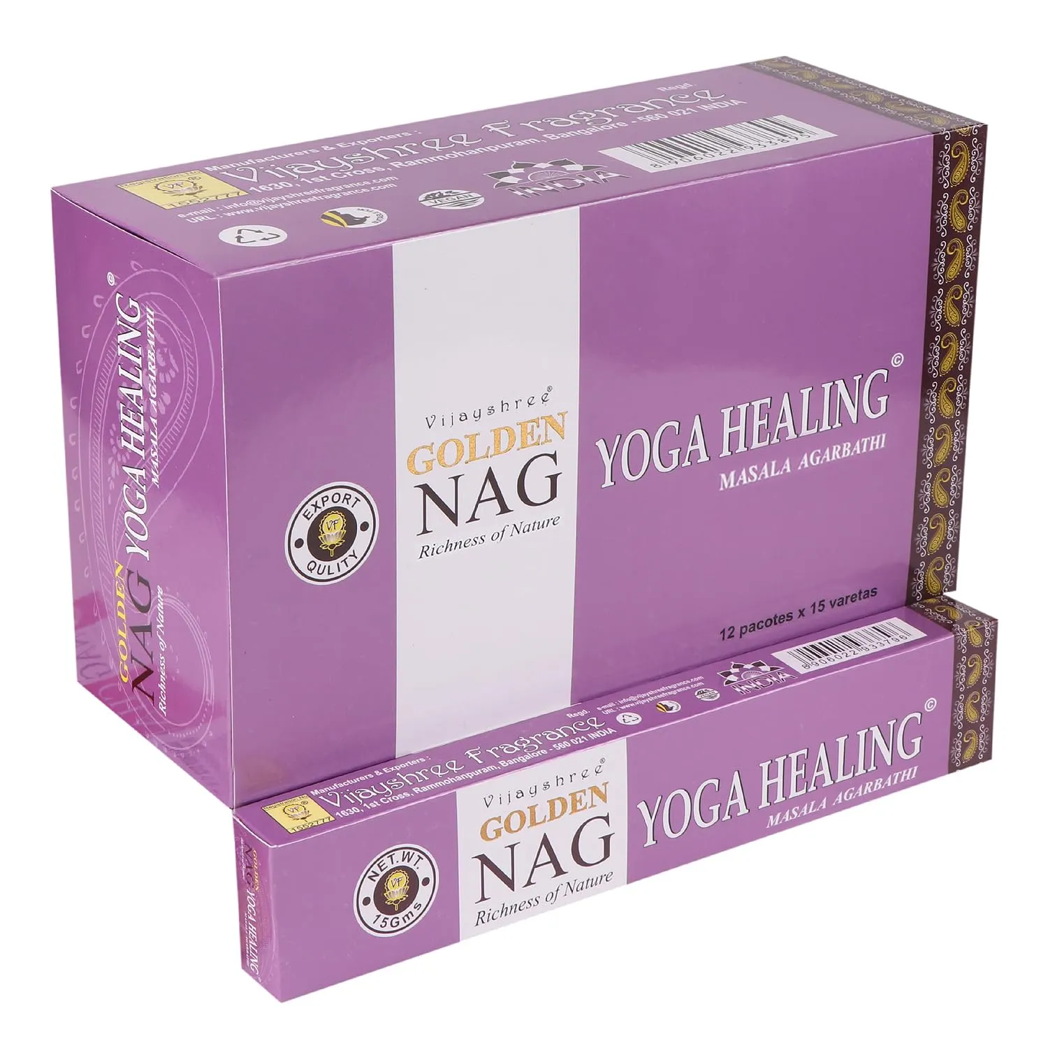 Vijayshree - Golden Nag Yoga Healing, rökelsepinnar - KristallerStenar
