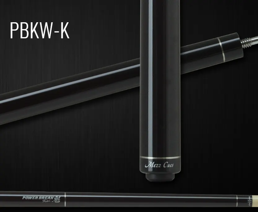 Mezz Power Break Kai Black without grip, PBKW-K - KB Custom Cues