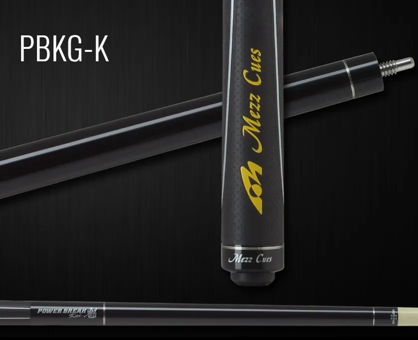 Mezz Power Break Kai Black with grip, PBKG-K - KB Custom Cues