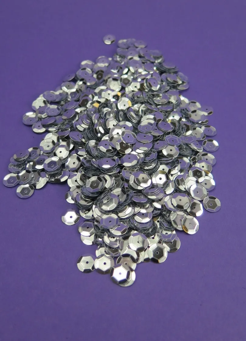 Silver Paljetter - Hobbyvaruhuset