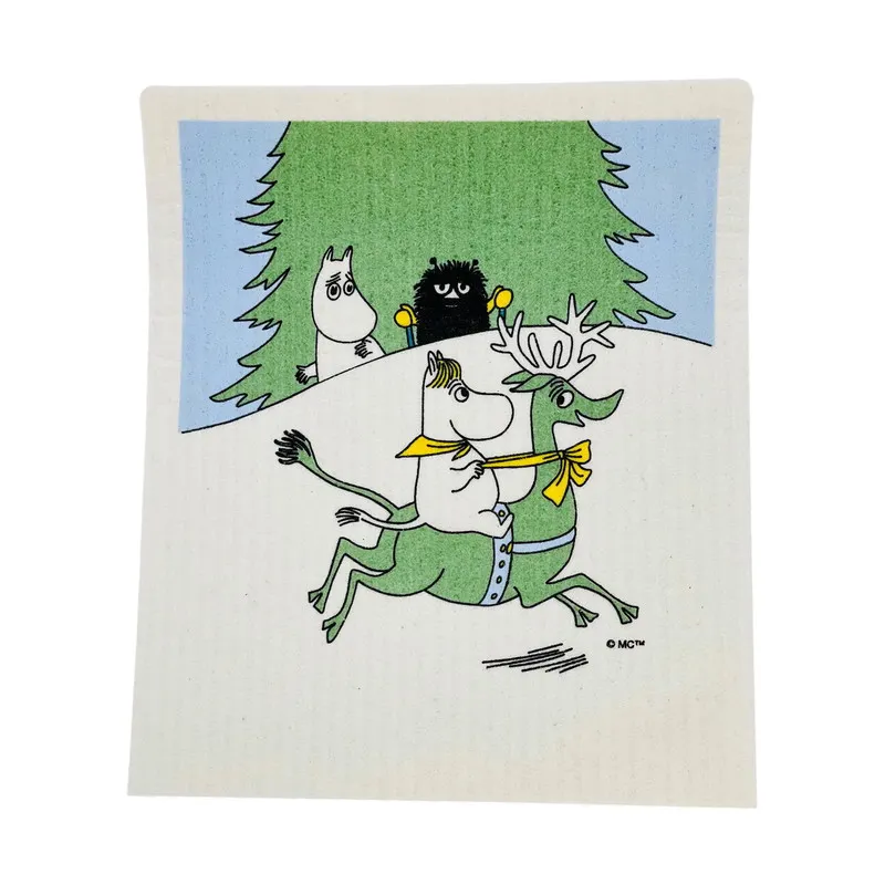 Moomin Dishcloth - Snork and Reindeer - Scandinavian Online Store