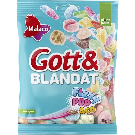 Malaco Gott & Blandat Fizzy Pop & Co - 170 grams - Scandinavian Online ...