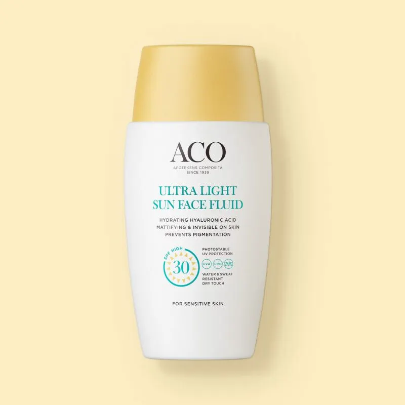 ACO Ultra Light Sun Face Fluid SPF 30 - 40 ml - Scandinavian Online Store