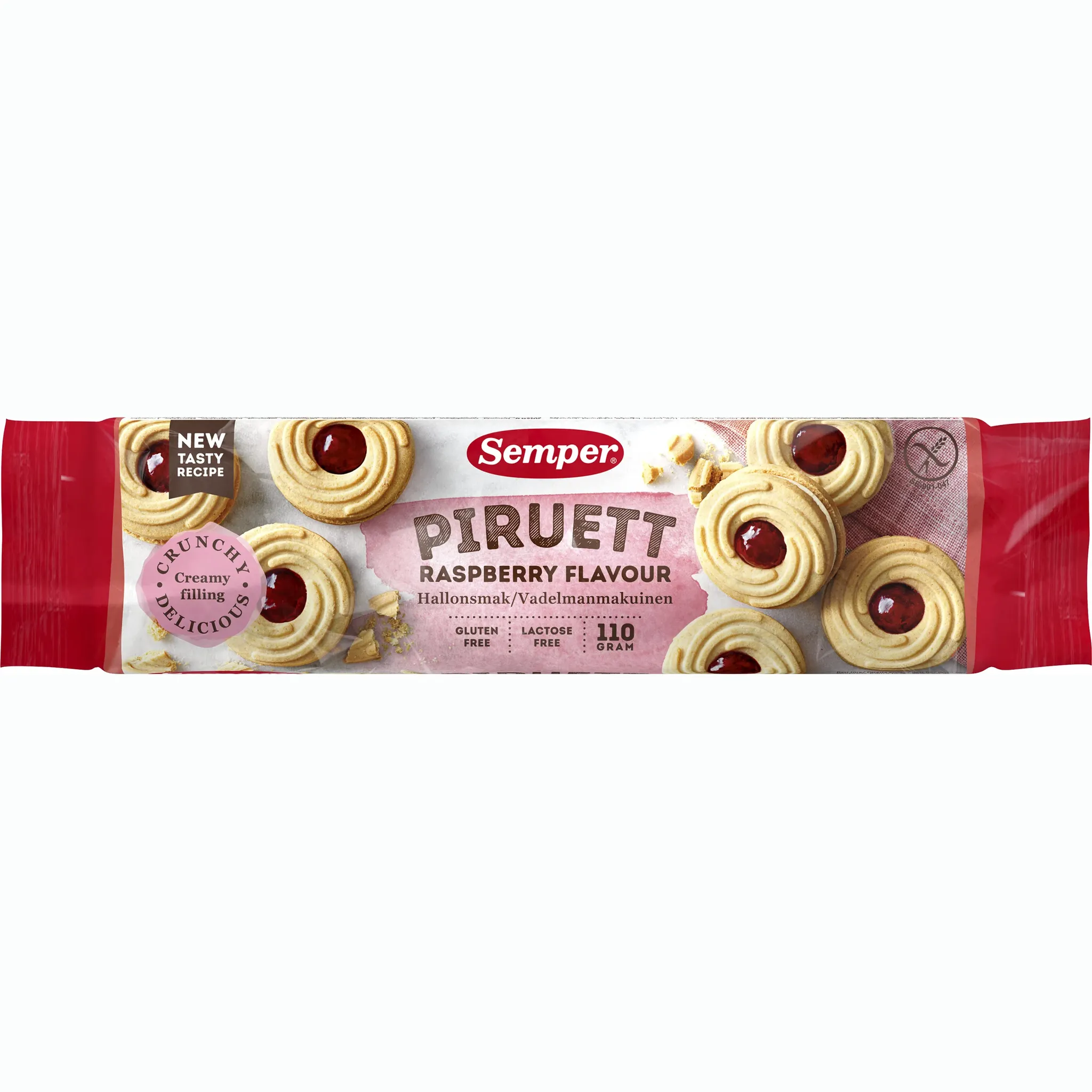 Semper Piruett Raspberry - 110 grams - Scandinavian Online Store