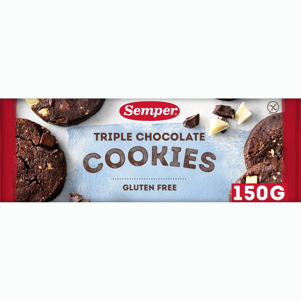 Semper Triple Chocolate Cookies - 150 grams - Scandinavian Online Store