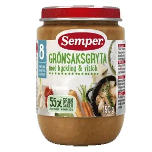 Semper Vegetable Stew With Chicken & Garlic 8 months - 190 grams ...