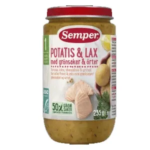 Semper Potatoes & Salmon With Vegetables & Herbs 1 year - 235 grams ...