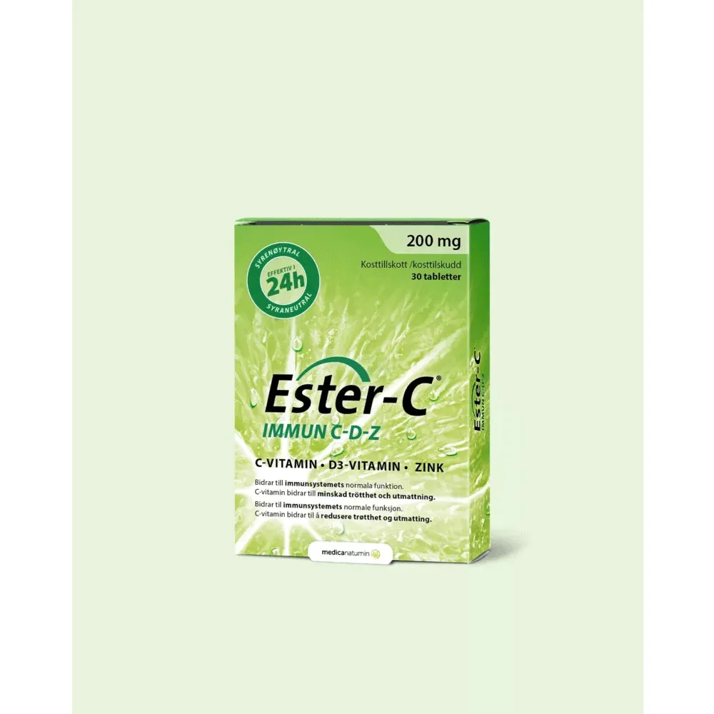 Ester-C CDZ 200 mg - 30 tablets - Scandinavian Online Store
