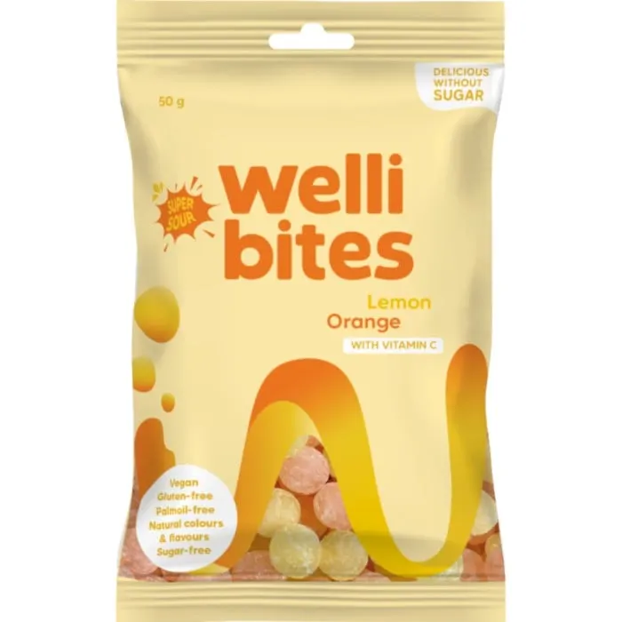 Wellibites Super Sour Lemon & Orange, Vitamin C - 50 grams ...