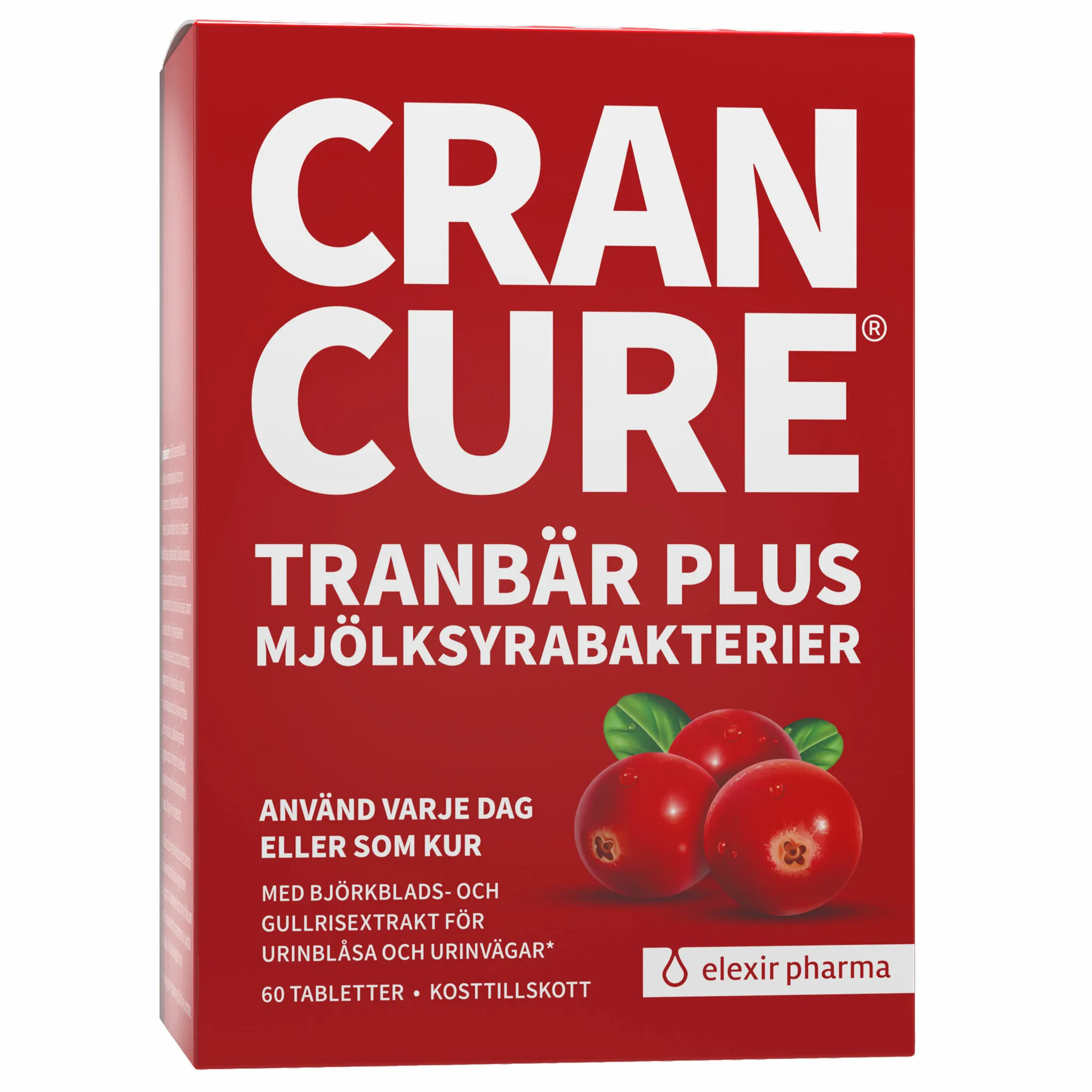 Elexir Pharma Cran Cure - 60 tablets - Scandinavian Online Store