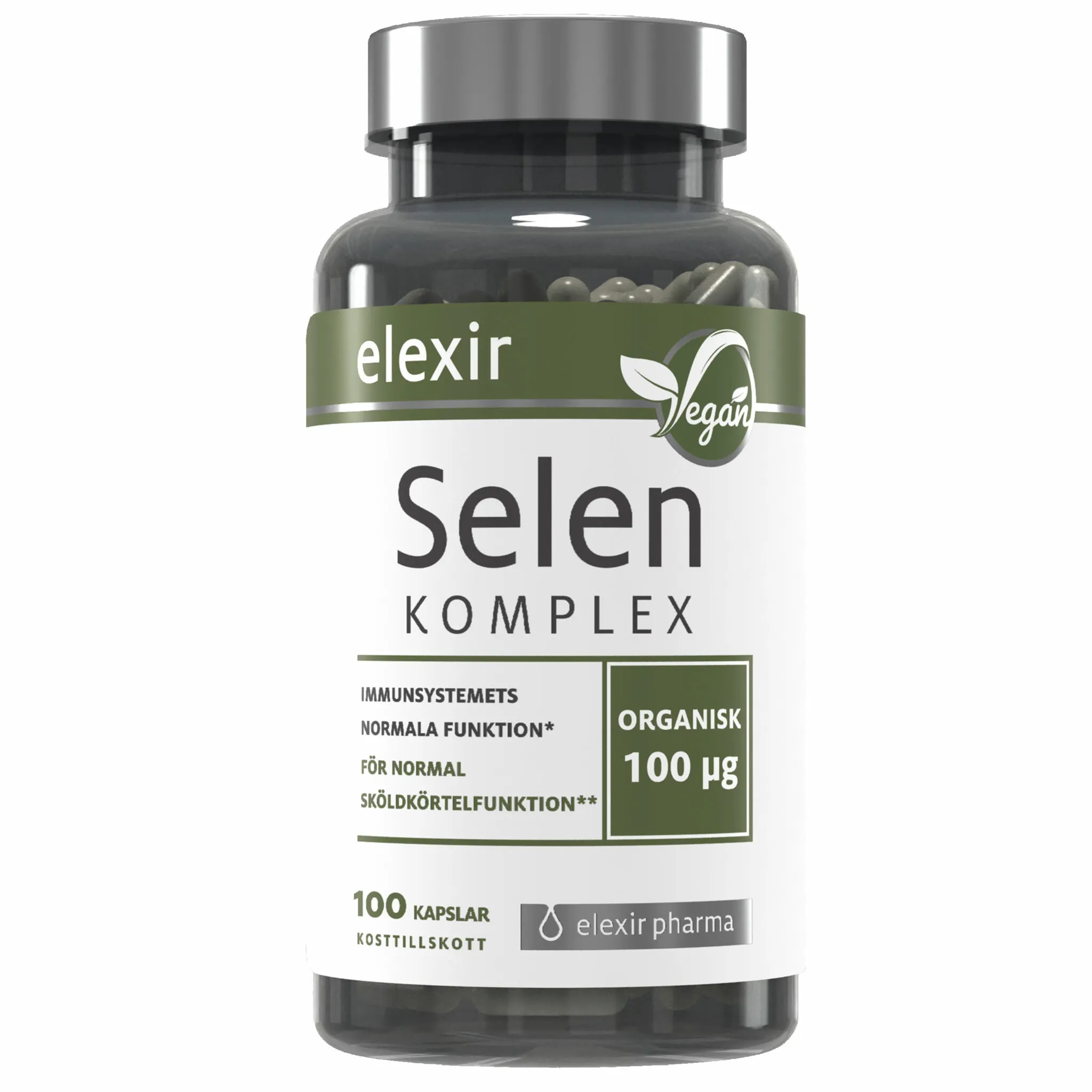 Elexir Pharma Selenium complex - 100 capsules - Scandinavian Online Store