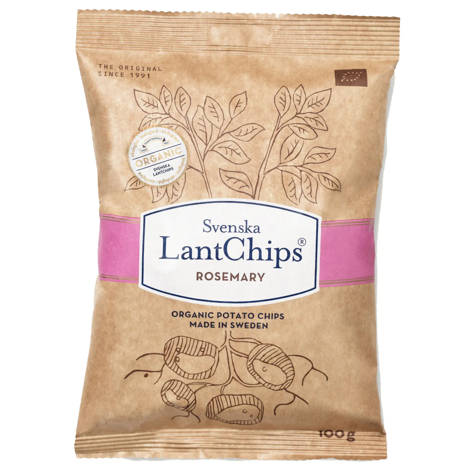 Svenska Lantchips Rosemary, Organic - 100 grams - Scandinavian Online Store