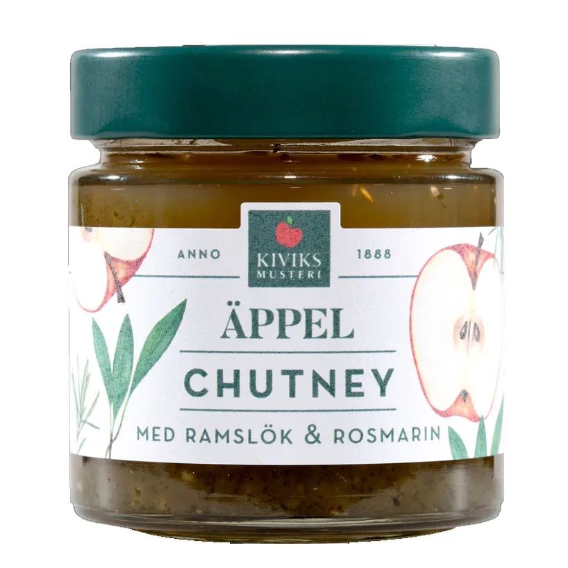 Kiviks Apple Chutney with wild garlic & rosemary- 200 grams ...