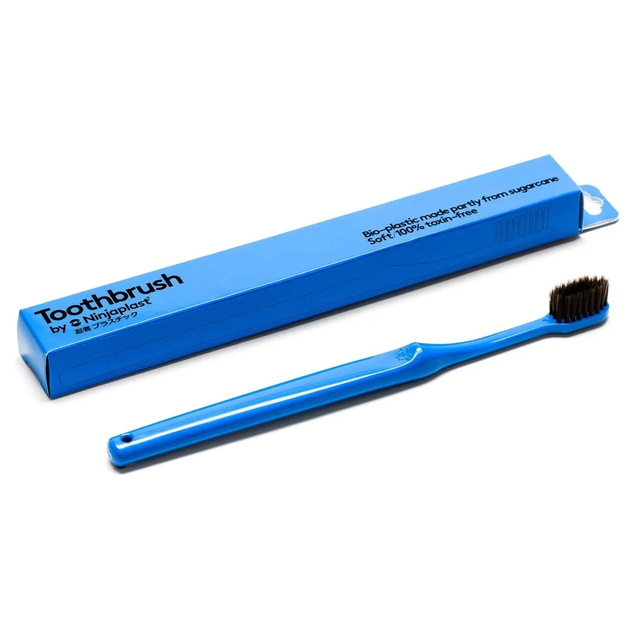 Ninjaplast Toothbrush Sugar Cane Blue - 1 pc - Scandinavian Online Store