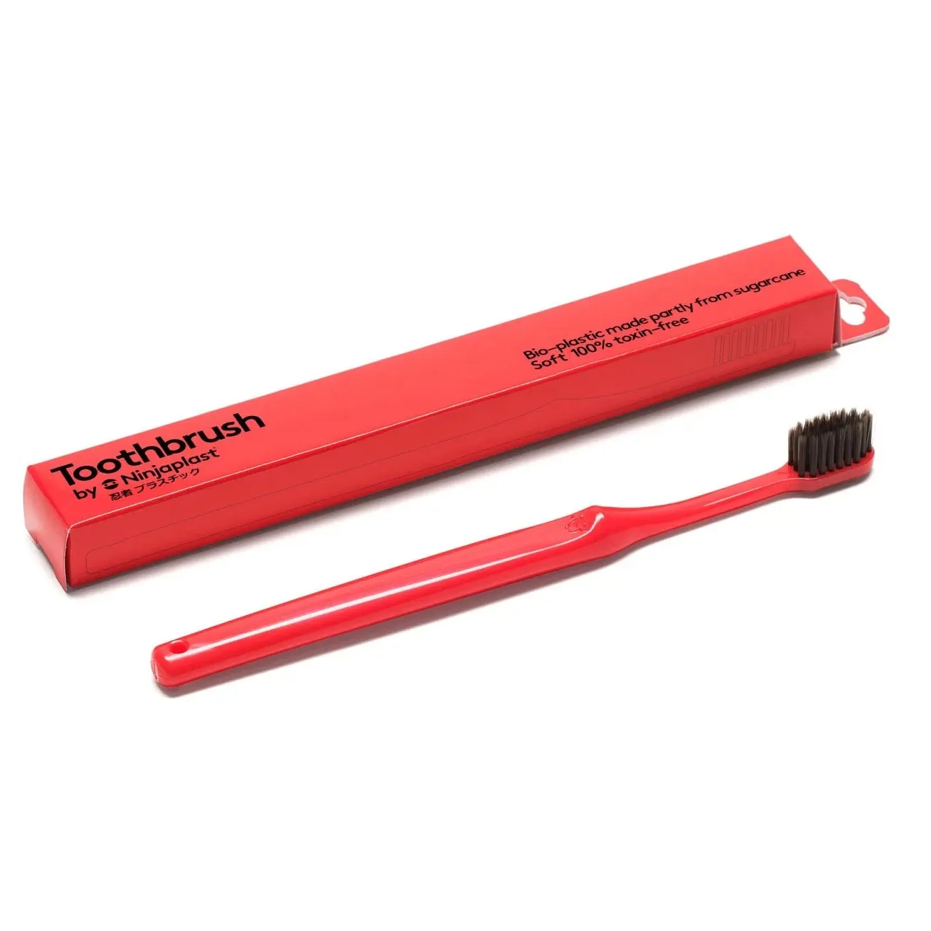Ninjaplast Toothbrush Sugar Cane Red - 1 pc - Scandinavian Online Store