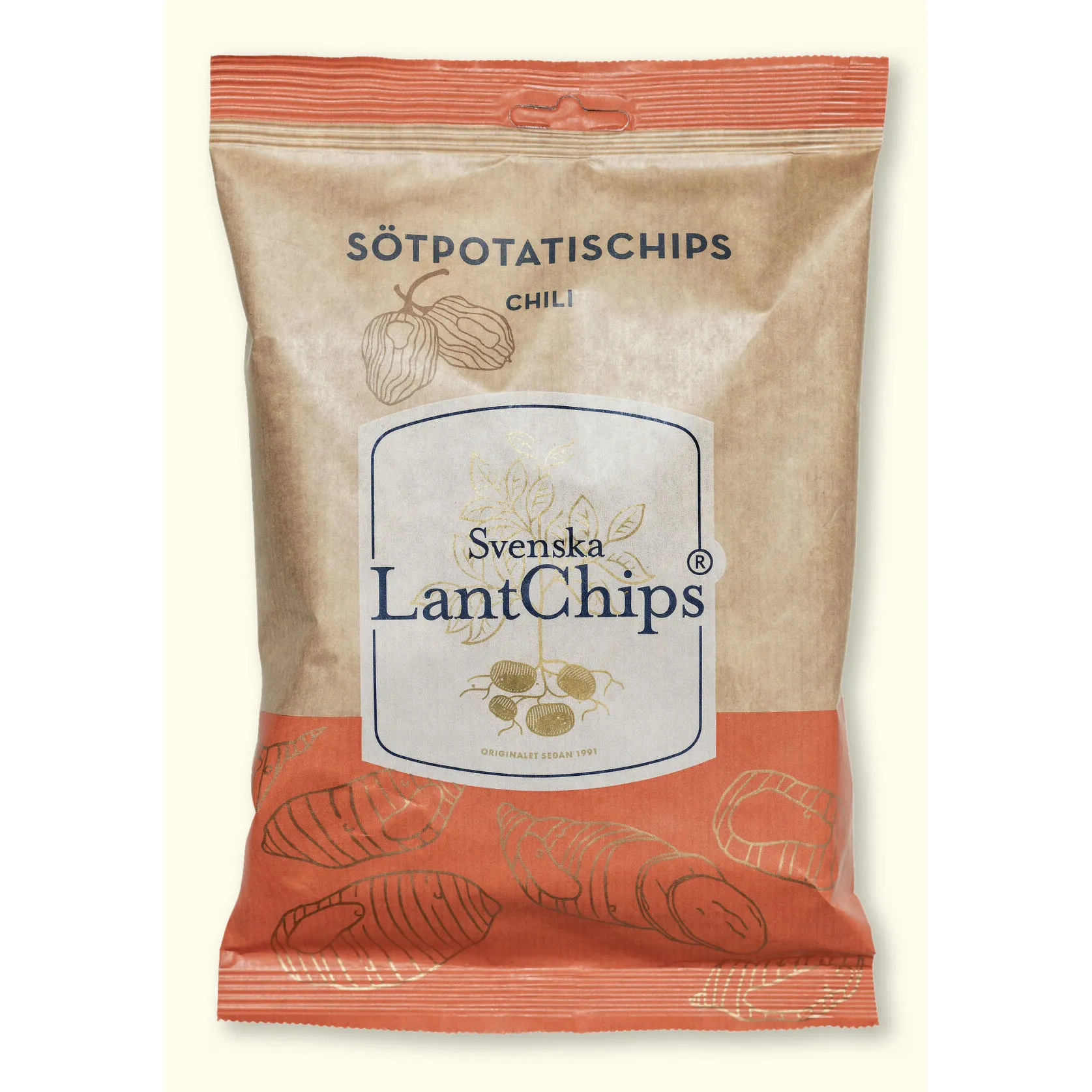 Svenska Lantchips Sweet Potato Chips, Chili - 100 grams - Scandinavian ...