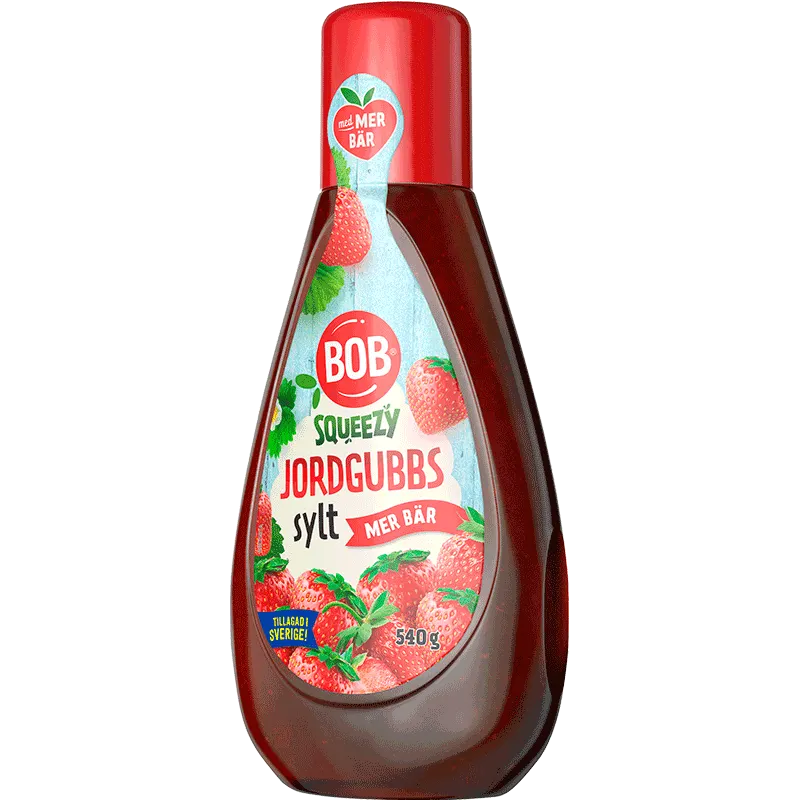 Bob Squeezy, Strawberry Jam - 540 grams - Scandinavian Online Store