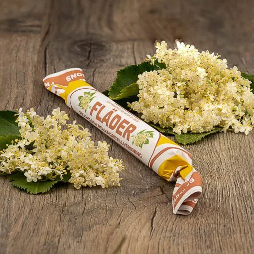 Franssons Polkagrisar Candy Cane, Elderflower - 50 grams - Scandinavian ...
