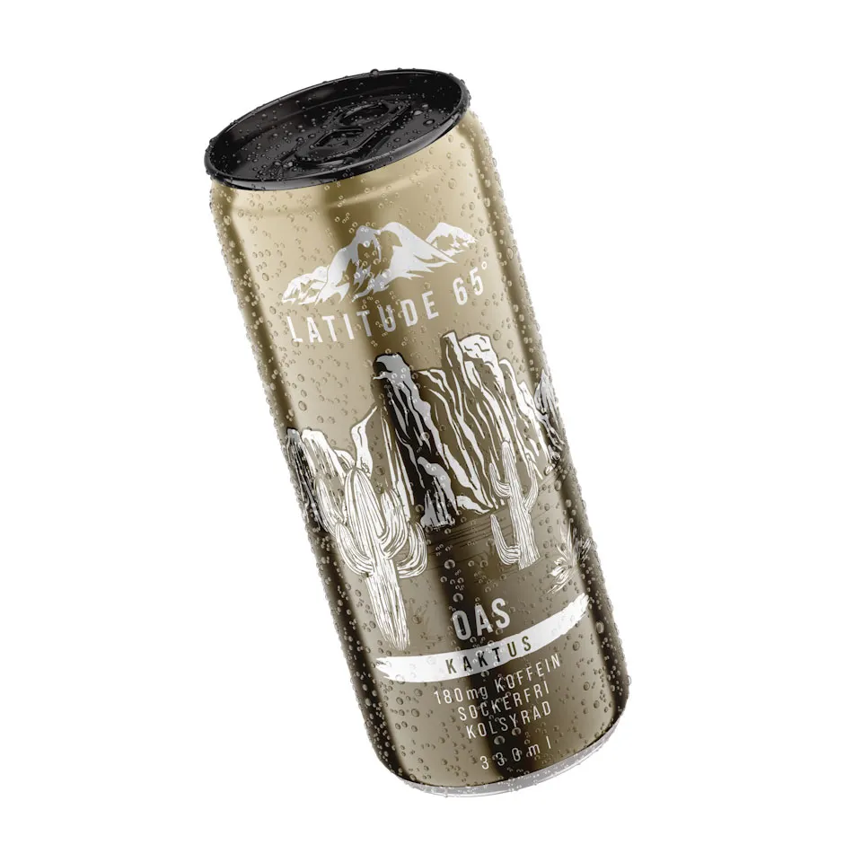 Latitude 65 Oas Energy Drink, Cactus - 330 ml - Scandinavian Online Store