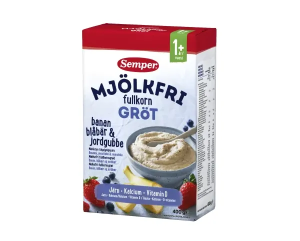 Semper Milk Free Oatmeal Banana Blueberry & Strawberry 1 year - 400 ...