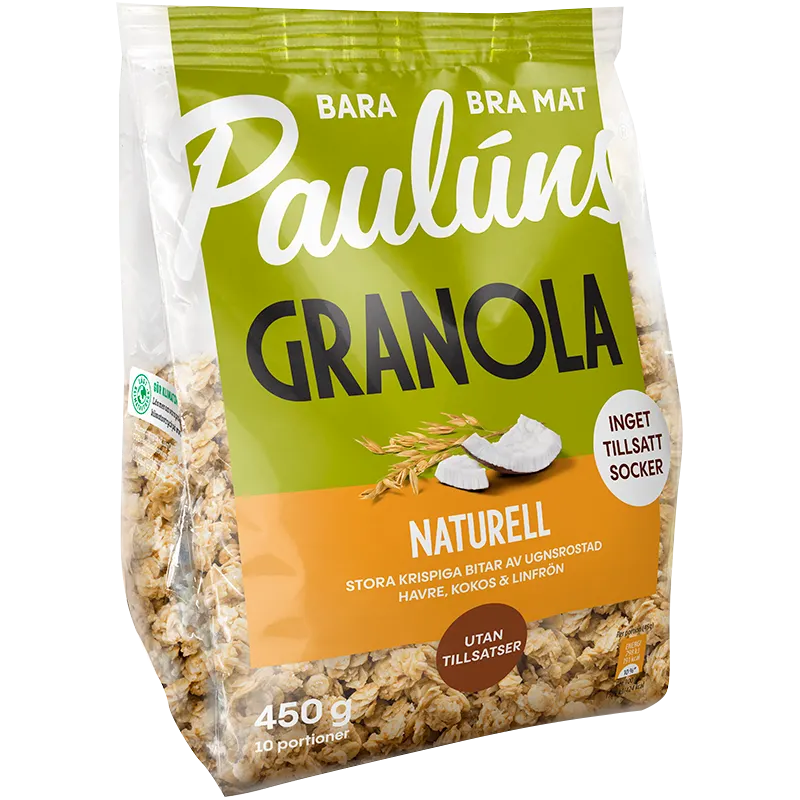 Paulúns Granola Natural - 450 grams - Scandinavian Online Store