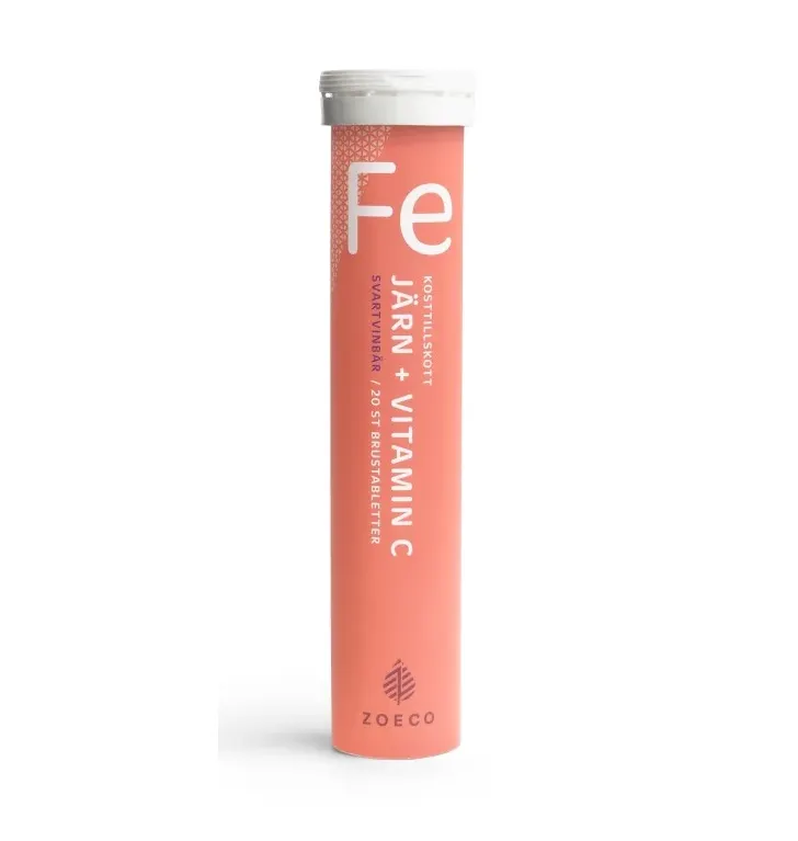 Zoeco Iron + Vitamin C - 20 effervescent tablets - Scandinavian Online ...