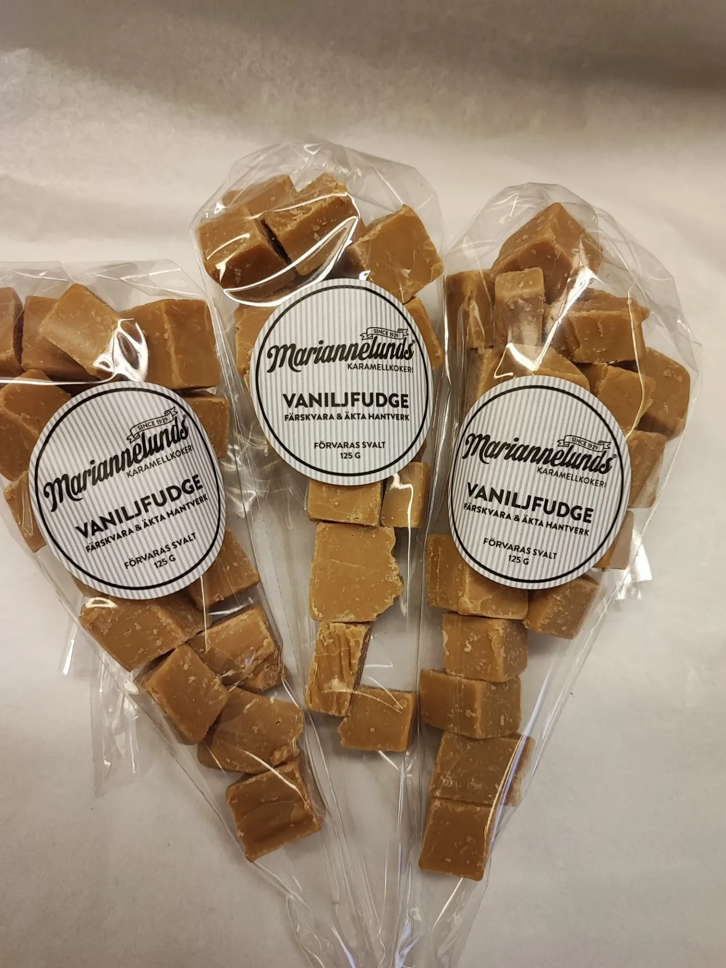 Mariannelunds Karamellkokeri Vanilla Fudge - 125 grams - Scandinavian ...
