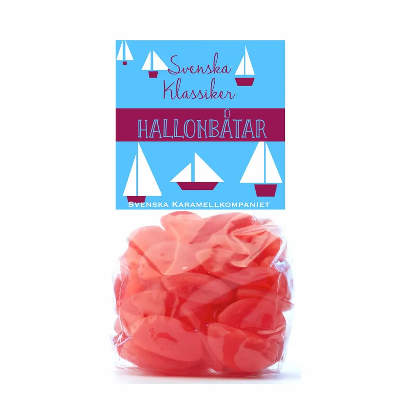 Karamellkompaniet Raspberry Boats - 170 grams - Scandinavian Online Store