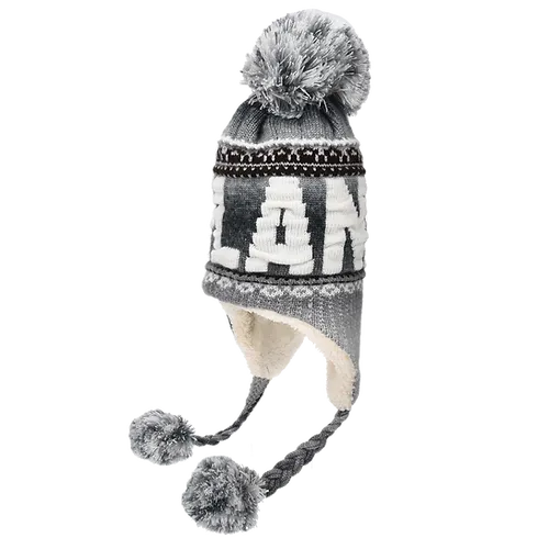 Robin Ruth Classic Nordic Lights Bon Bon Winter Hat - Lapland, Grey ...