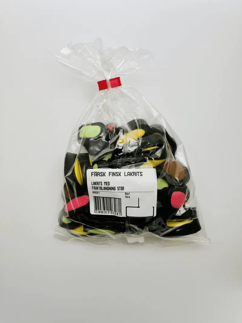 Mezcla de frutas Finsk Lakrits - 215 g - Scandinavian Online Store