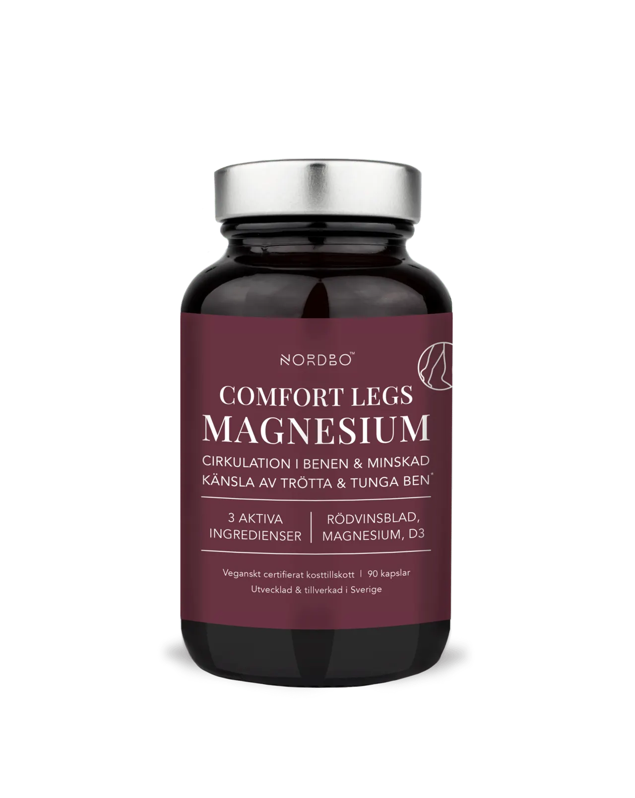 Nordbo Comfort Legs Magnesium - 90 capsules - Scandinavian Online Store