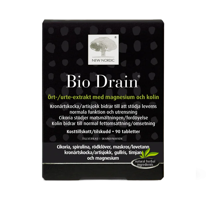New Nordic Biodrain , Herbal cleansing - 90 tablets - Scandinavian ...