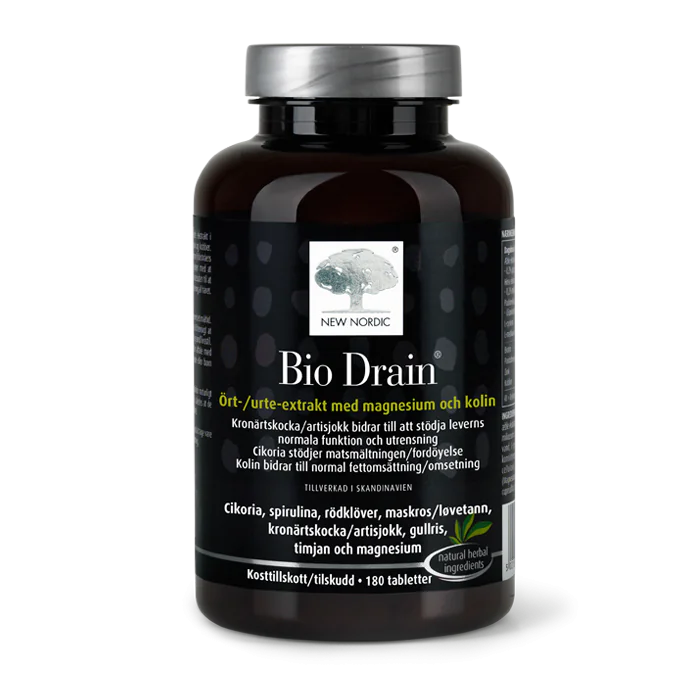 New Nordic Biodrain, Herbal cleansing - 180 tablets - Scandinavian ...