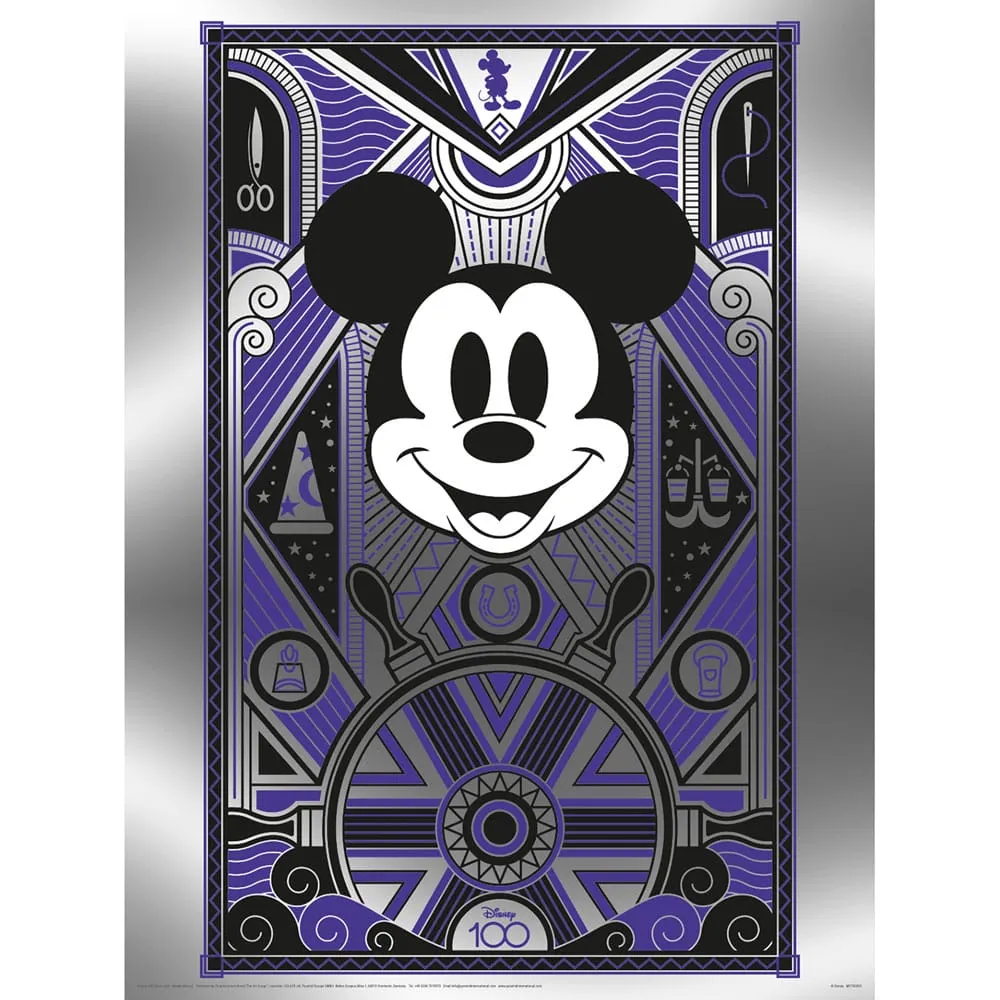 Disney Poster Pack Metallic Print Mickey Mouse 30 x 40 cm - Mtgbutiken.se