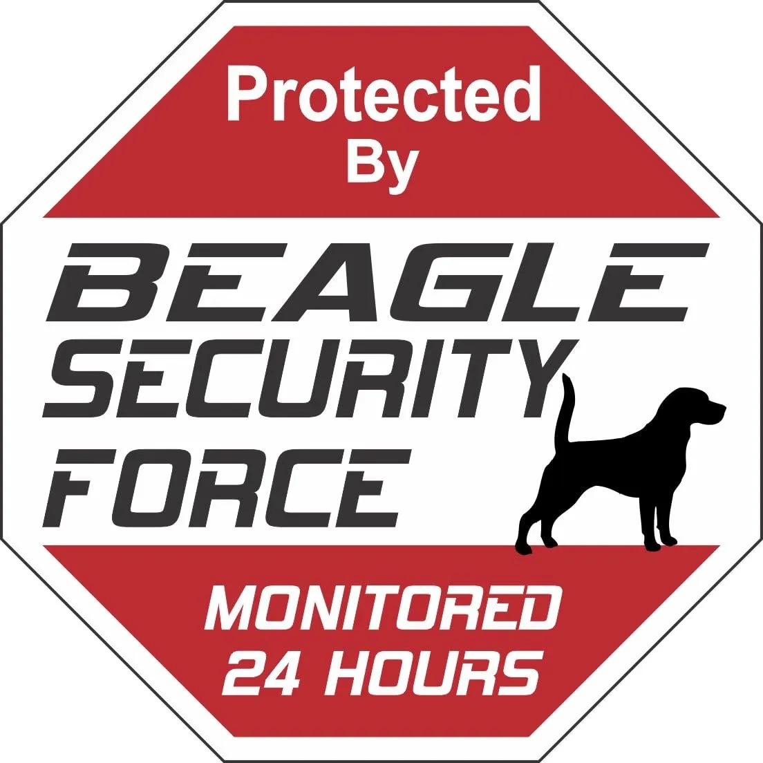 Skylt, Security Force – Beagle - Pawprint