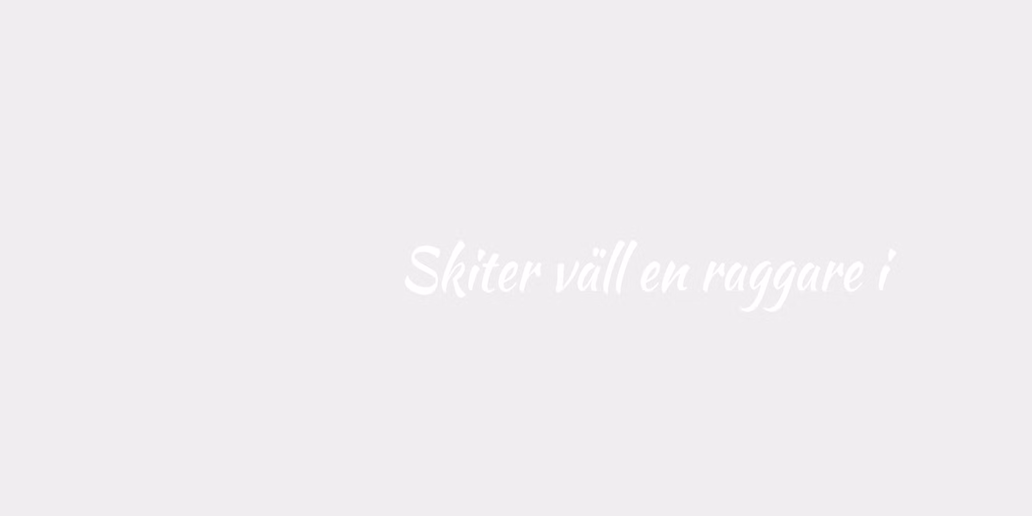 Skiter väll en raggare i 105x15 VIT - Diodexperten - Dekaler ...