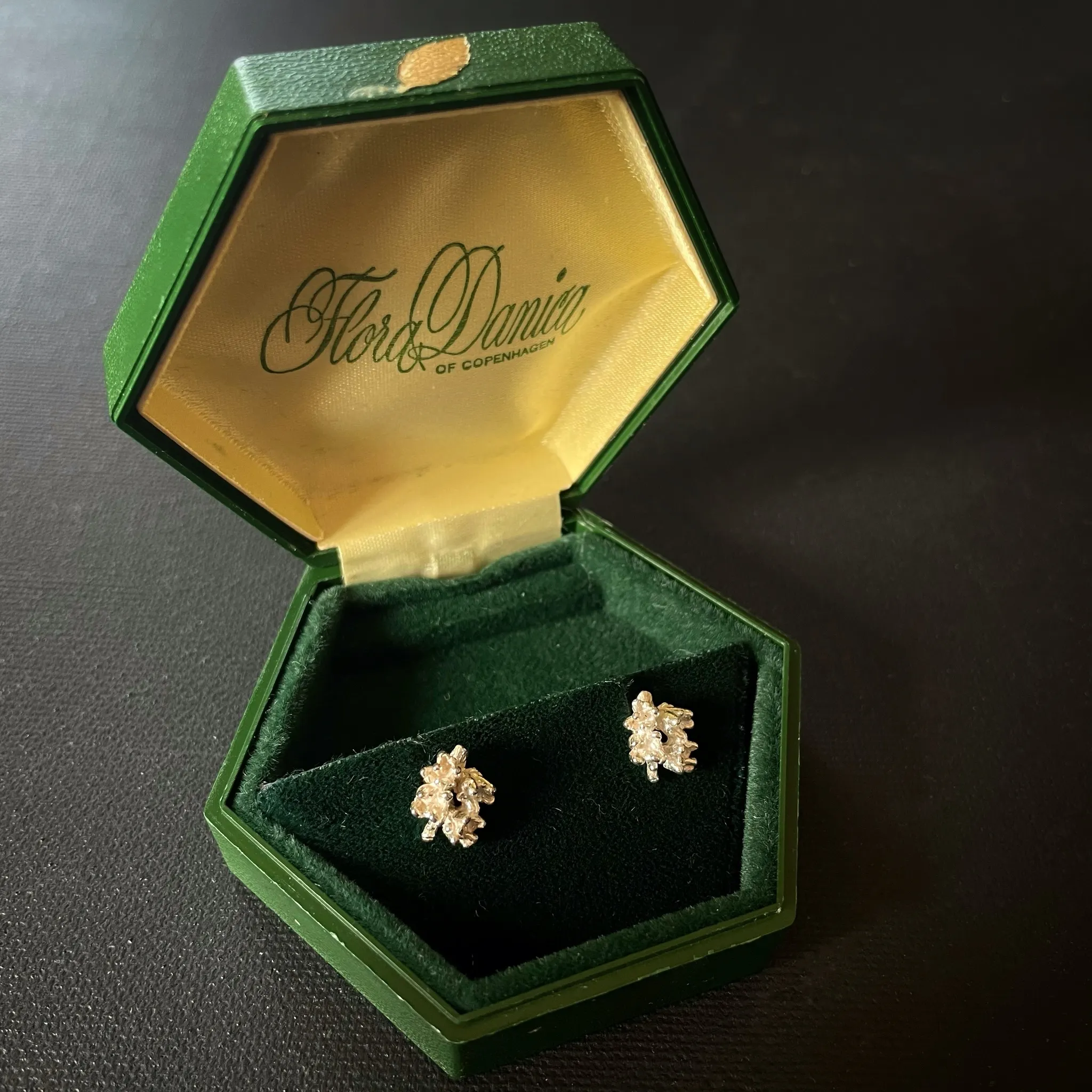 Danish design Flora Danica Jewelry handmade 925 silver earrings with ...