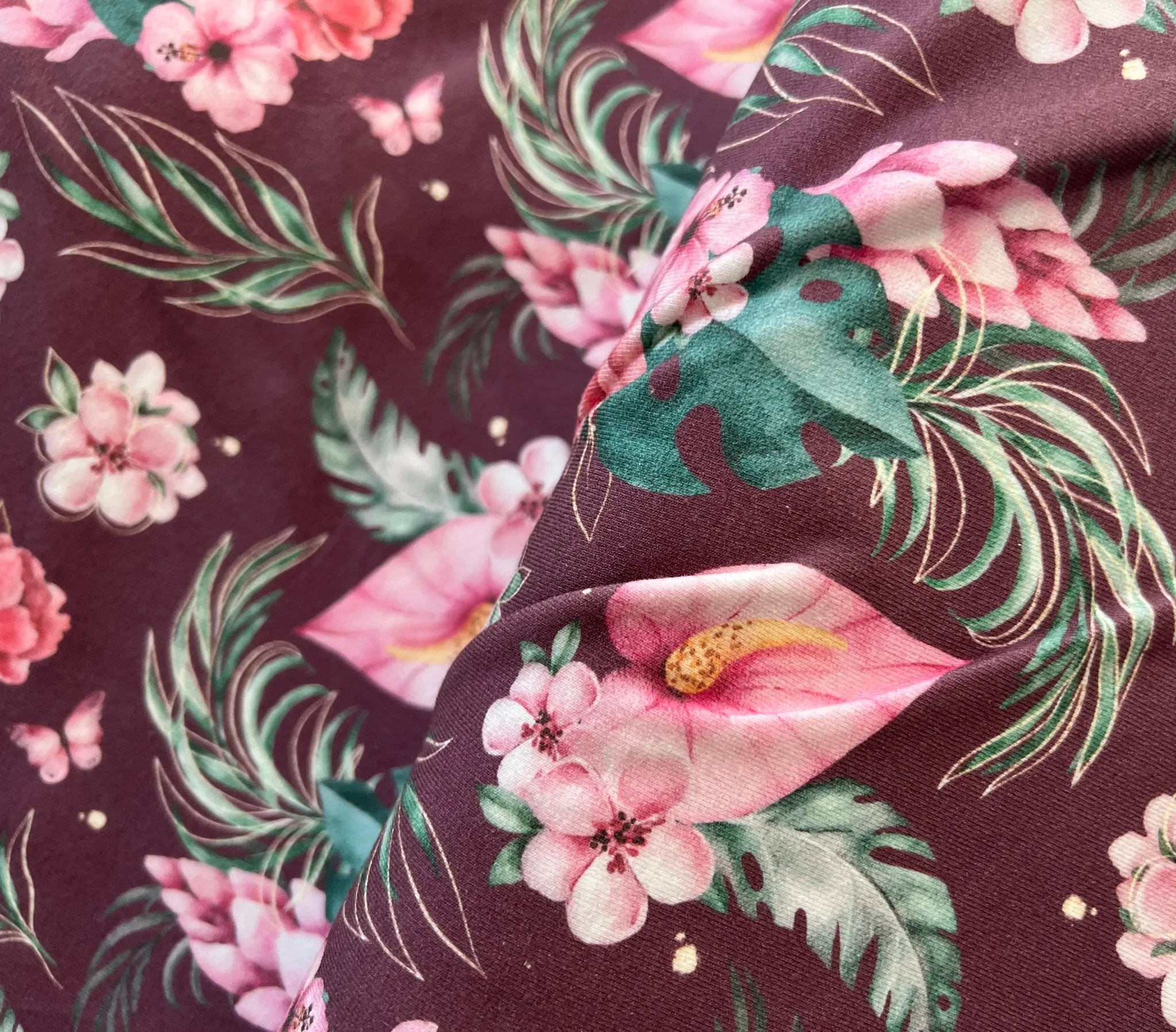 Tropiske blomster jersey - Minnasydd