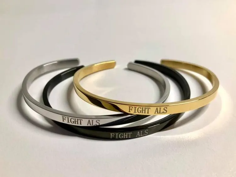 Bangle Armband - FIGHT ALS