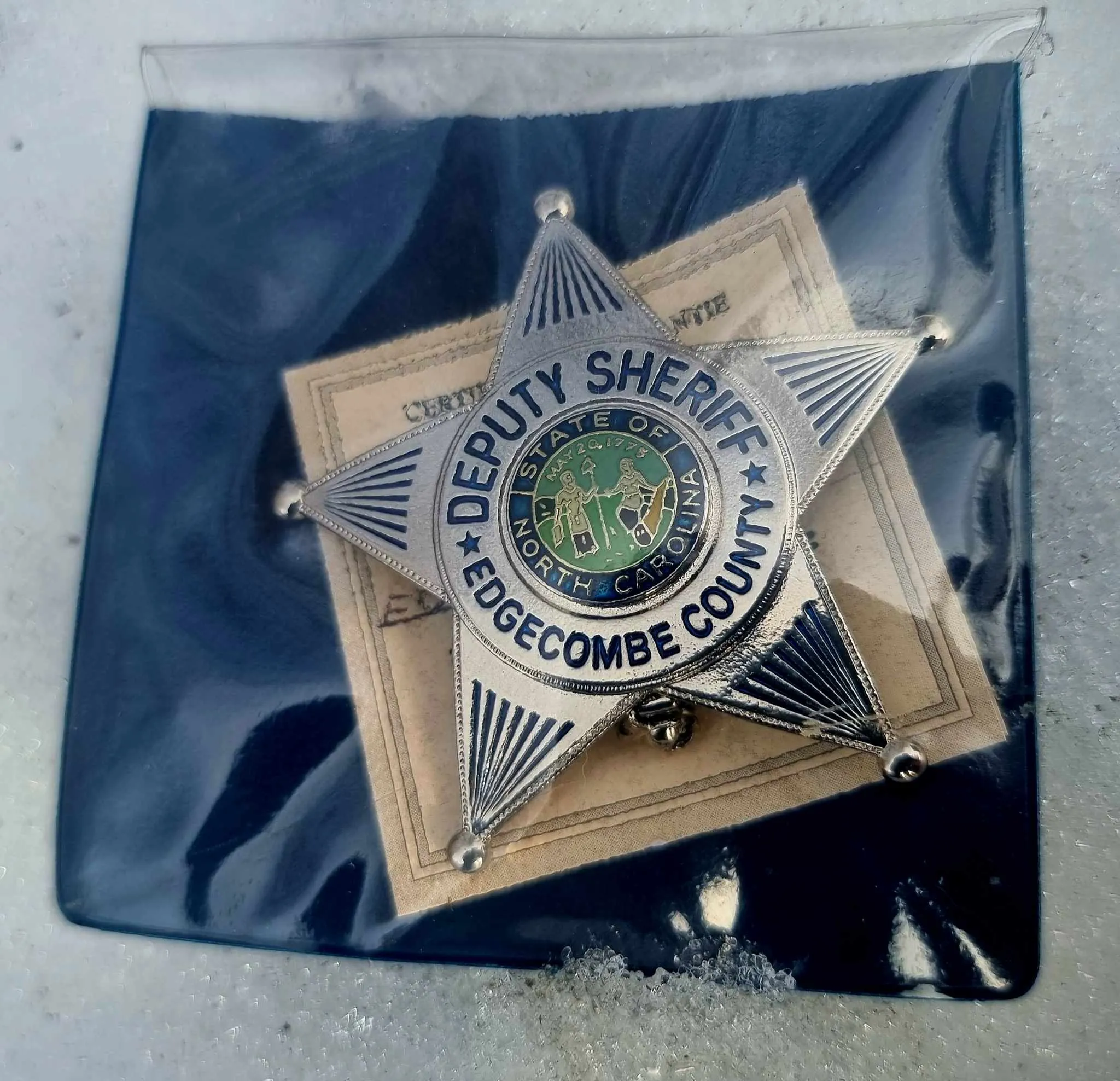 Police Badge Deputy Sheriff Edgecombe county - Blackpowder - Allt för ...
