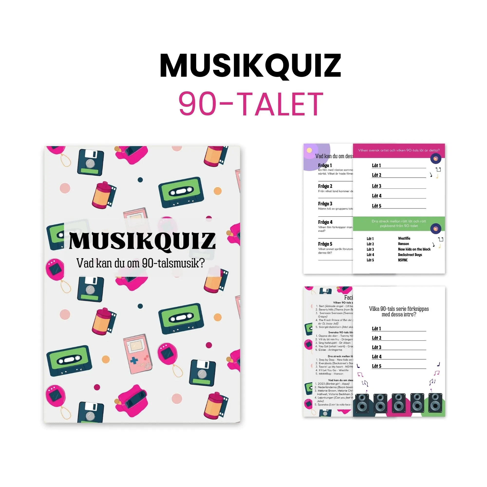 Musikquiz - 90-talet - Festligatips.se