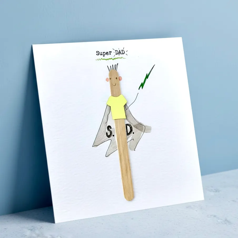 Bexy Boo Greeting Card - "SUPER DAD" - Raus Hverdag