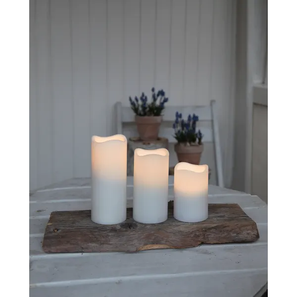 LED Blockljus 3-pack fjärrkontroll - Homeglam