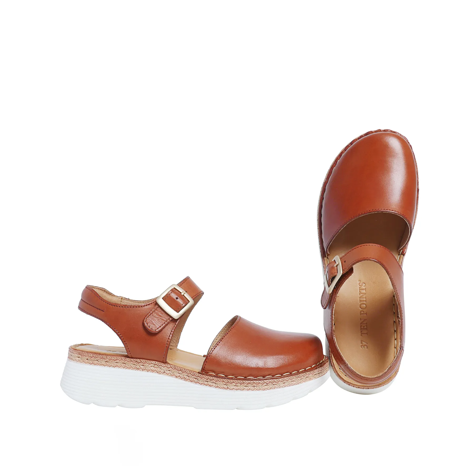Ten Points Maya2 60446 Cognac. Vegetabilgarvat, 100% kromfritt skinn ...