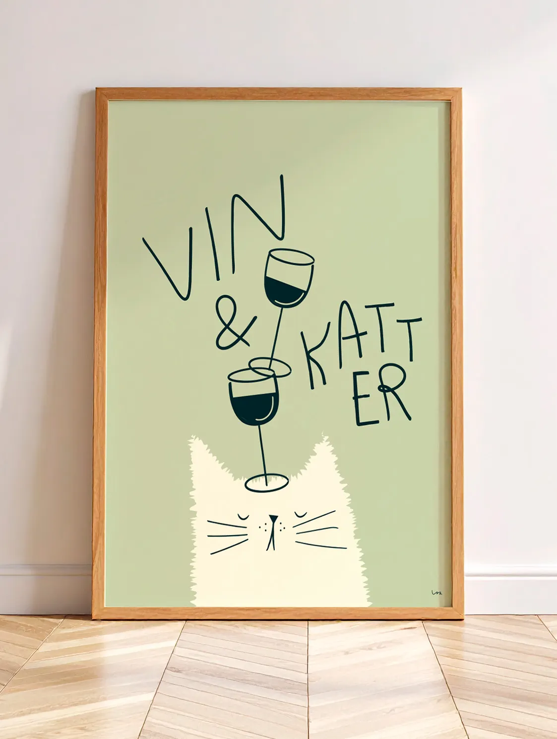 Isa Form | Poster | Vin & katter - Isa Form